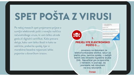 Virusi v priponkah - Varni na internetu